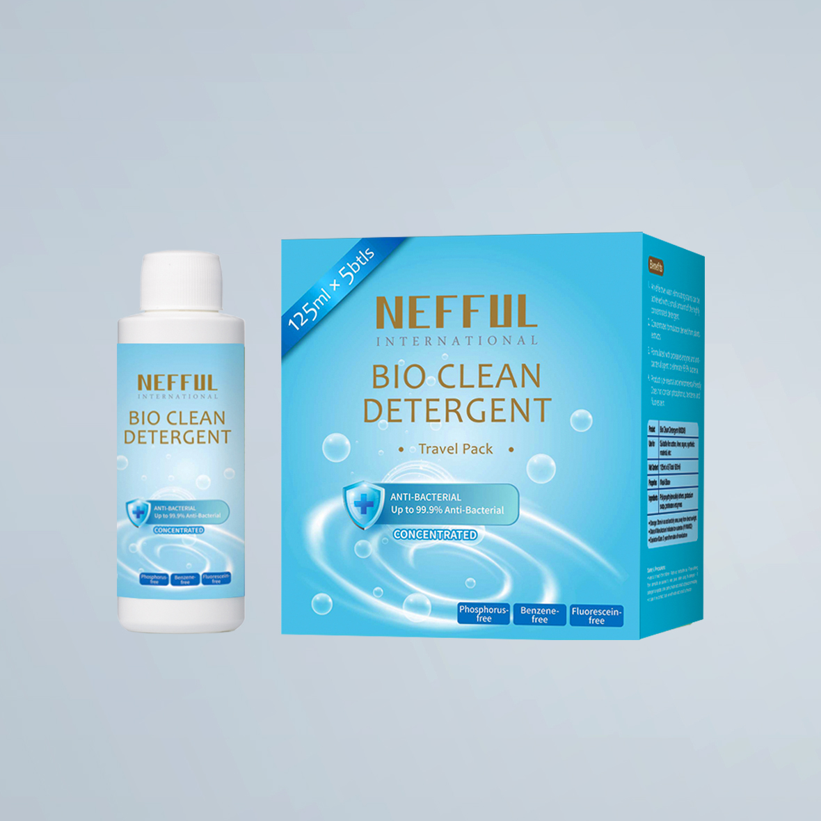 NS008 Bio Clean Detergent (Travel Kit) - Nefful Singapore Holdings